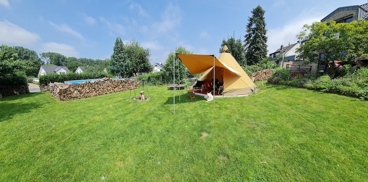 Gemütliches Tipi Mit Pool - Brühl