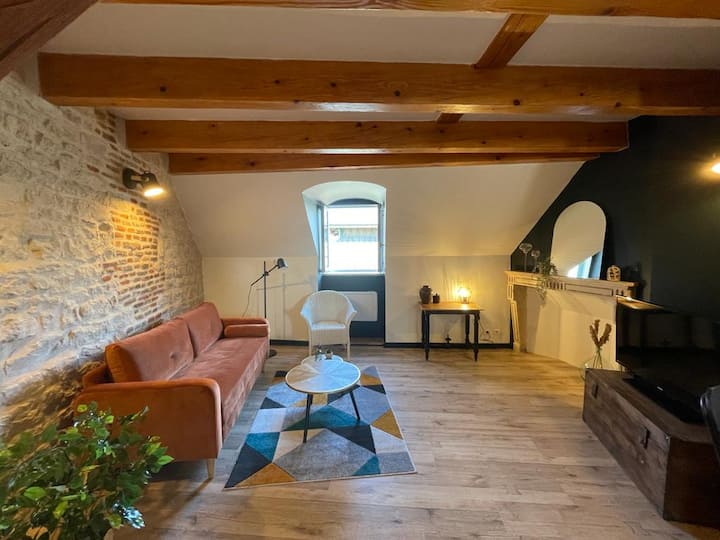 Centre Ville Dole : Appartement En Duplex - Dole
