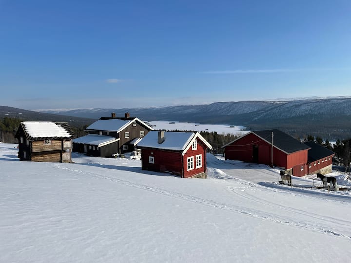 Koselig Tømmerstue På Gården Hovde I Skurdalen - Norway