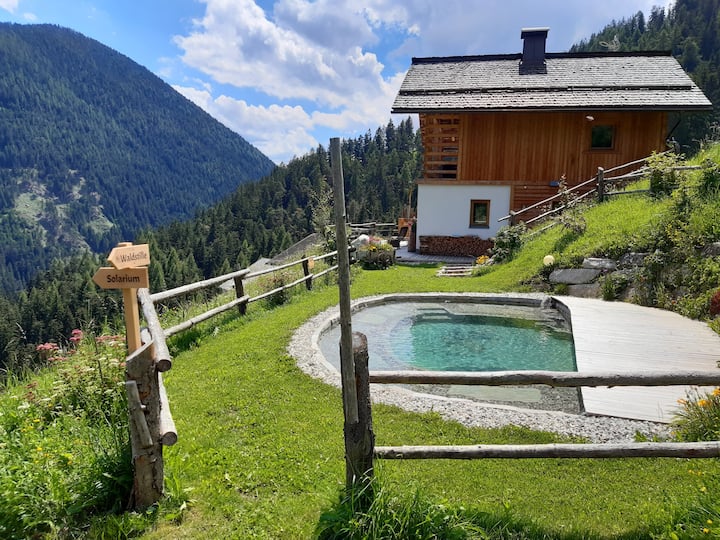 Naturchalet Rinkwein Mit Naturbadeteich - San Vigilio di Marebbe
