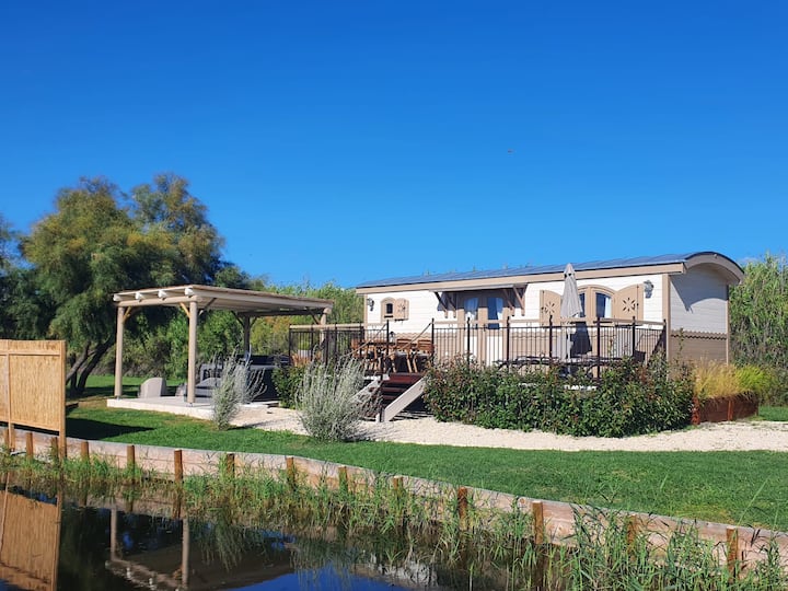 Roulotte Cosy, Avec Spa Privatif En Camargue. - Saintes-Maries-de-la-Mer