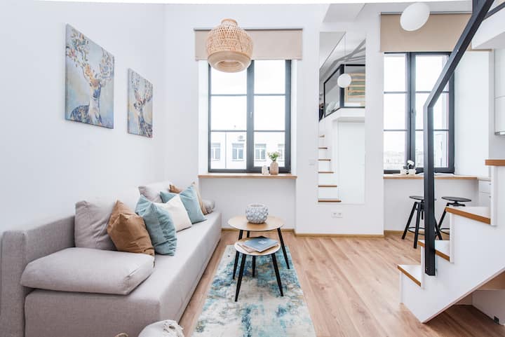 Warm And Light Loft Near Vilnius Centre - Vilnius