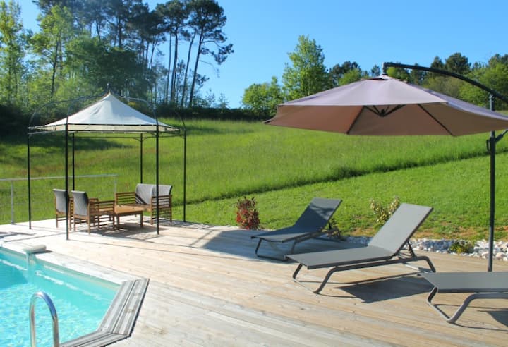Les Combes Avec Piscine Chauffée, 15min De Sarlat - Saint-Amand-de-Coly