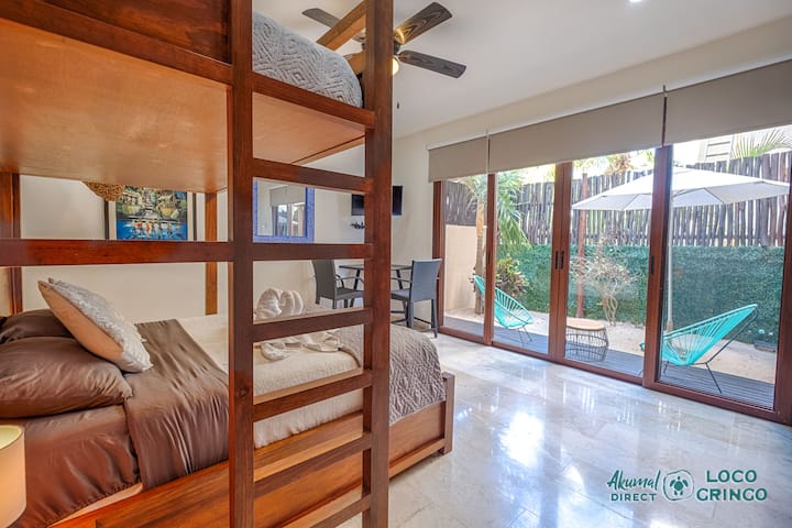 New! Akumal Garden Studio With A Beachfront Pool! - Akumal