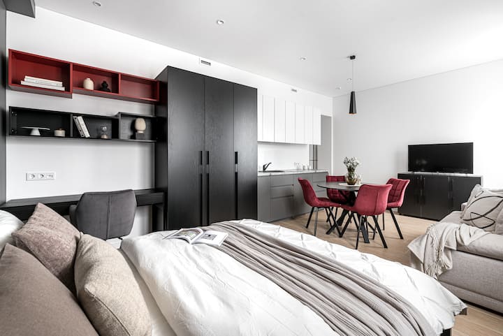 Stylish & Spacious Central Studio - Vilnius