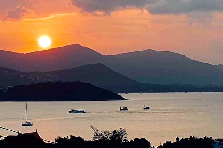 Luxury 2 Bedroom Magnificent Sea View, Pool & Gym - Ko Samui, Island