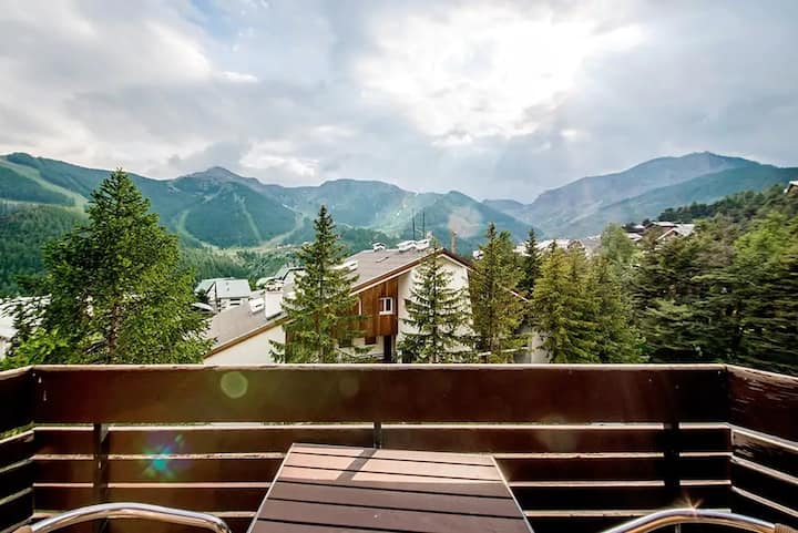 Auron - Appartement Chalet Mezzanine Pour 6p - Auron