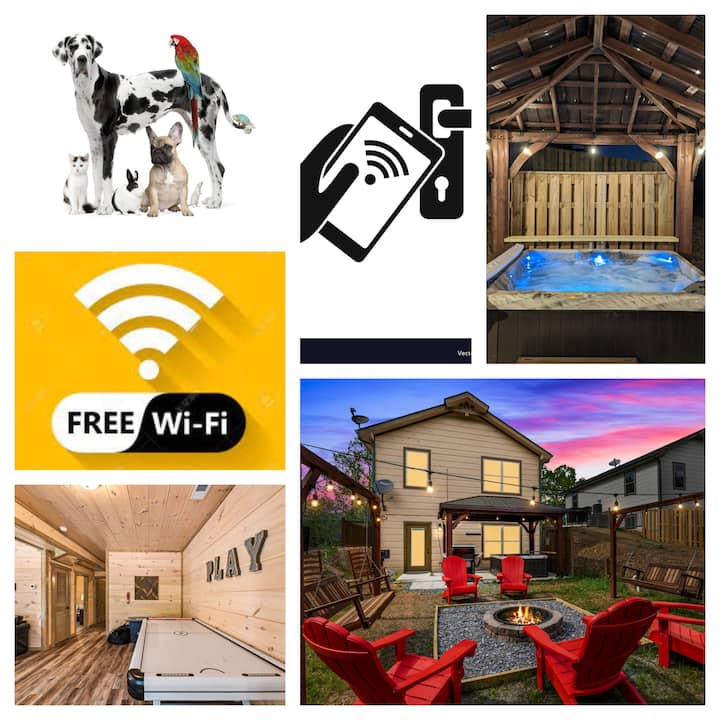 Cozycabin-5min Totheisland Funbackyard Hottub-bbq - Pigeon Forge, TN