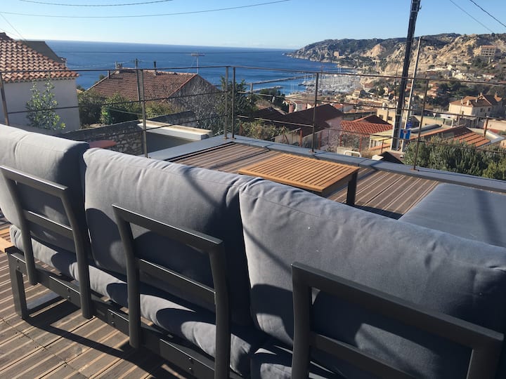 Villa à L'estaque, Piscine, Vue Mer Et Côte Bleue - Septèmes-les-Vallons
