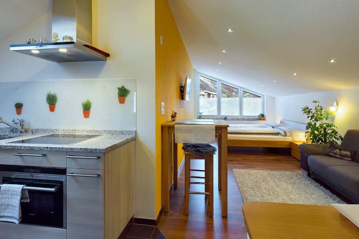 Hub 7 - Attic Studio With Mountain View - Täsch