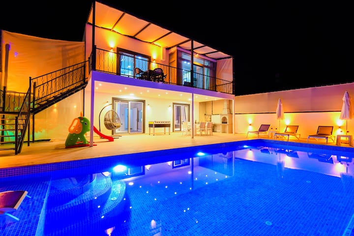 Doğa Manzaralı 8 Kişilik Villa Plaja Yakın 07-7619 - Kalkan