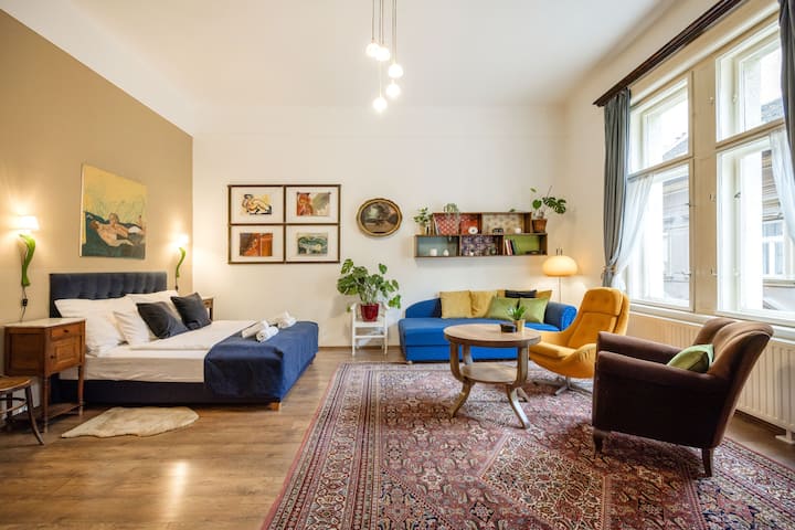 Boho Home @ Jewish Quarter *Ac* Washer *4 Families - Budapest