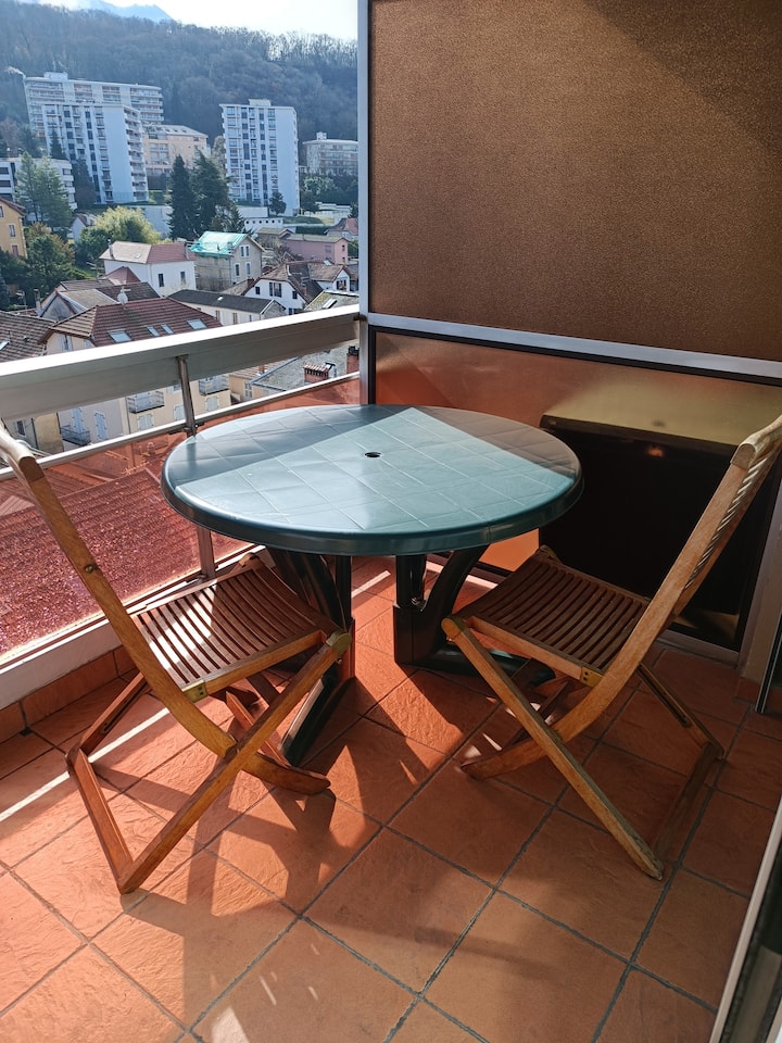 Studio 2*rénové 7è éTage/7 , Vue , Balcon, Parking - Aix-les-Bains
