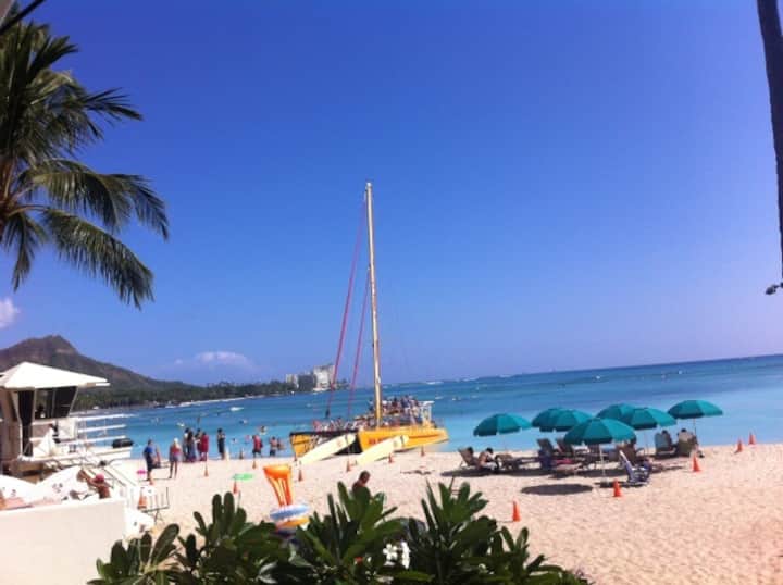 Wb1909 Waikiki Steps To The Beach Wifi Ocean View - Hawaii