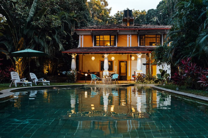 Island Pool Villa ✺ Pvt Pool I Cook I Staff I Wifi - Goa