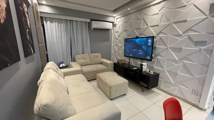 Apartamento Moderno Uma Quadra Da Praia De P.verde - Maceió