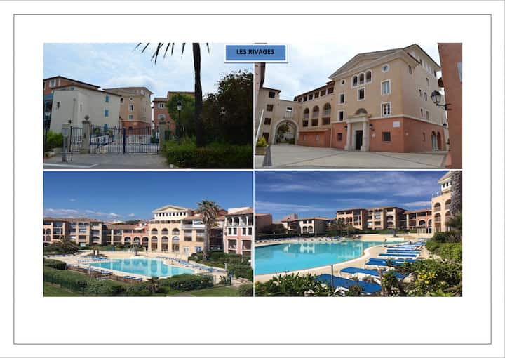 Appartement T2 Vue Mer Avec Piscine, Parking. - Six-Fours-les-Plages