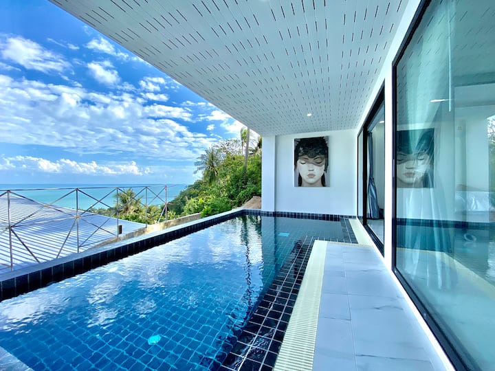 Ross Luxe Villa–2br With Ocean View & Private Pool - Ko Samui