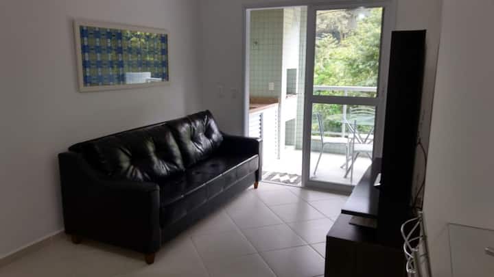 Apto-205 Em Condominio Confortável à 350m Da Praia C/ Ar Cond - Ubatuba