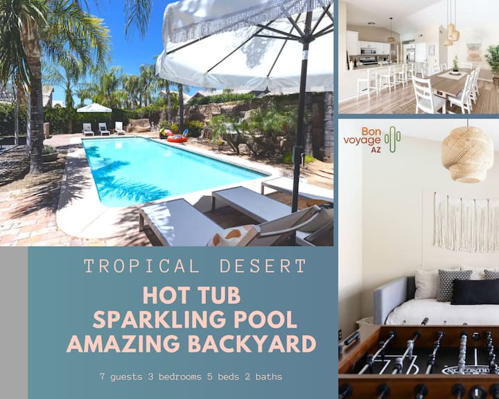 Tropical Desert Vibe! Perfect Getaway W Pool&spa - Phoenix, AZ
