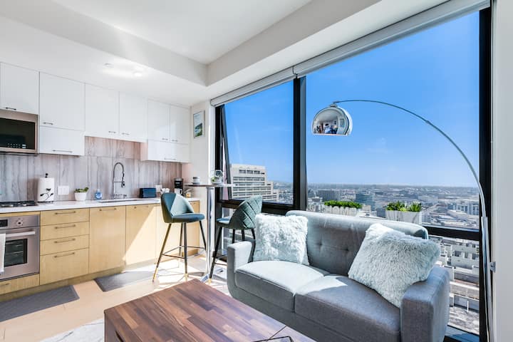 Dtla Upscale Skyscraper Breathtaking Skyline View - Downtown - Los Angeles