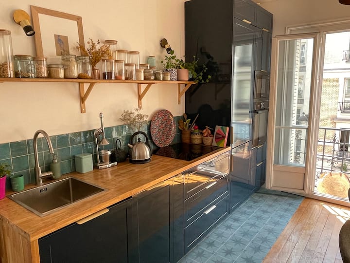 Appartement Familiale Cosy Métro Jourdain - Paris