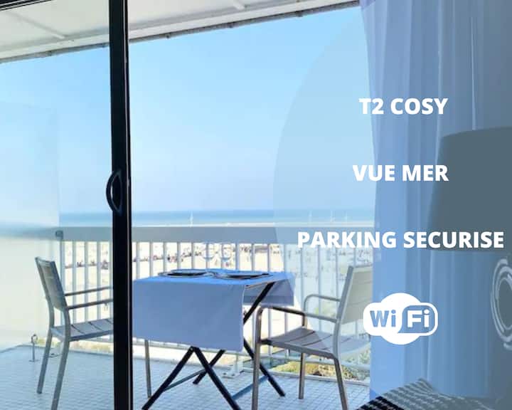 T2 Cosy★balcon Vue Mer★wifi★parking Privé - Quend Plage