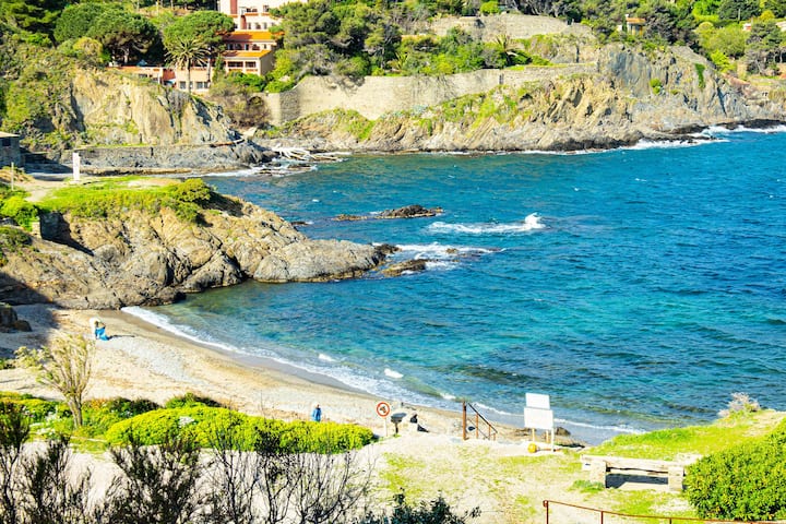 Appartement Vue Mer Bord De Plage Parking Gratuit - Collioure