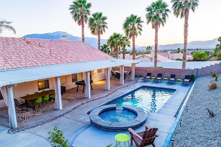 Desert Retreat:pool+spa,firepit,game Room,views! - Desert Hot Springs, CA