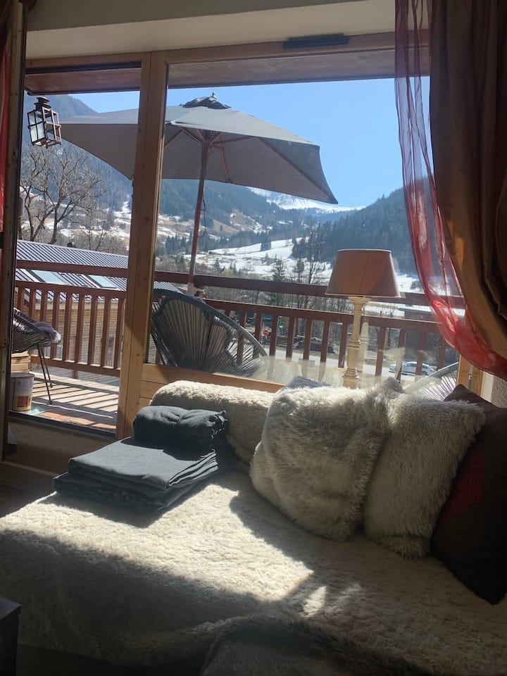 Grand Duplex Avec Balcon, Superbe Vue Sur Montagne - Les Contamines-Montjoie