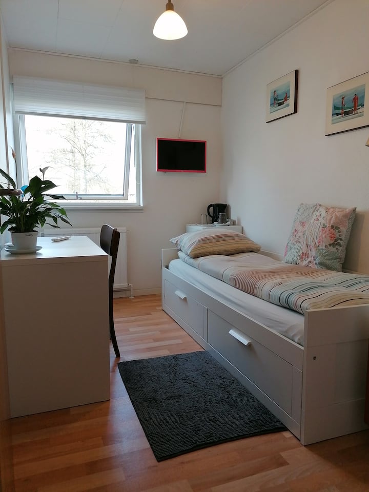 Single Room, Wifi, Tv, Private Parking, 1km E-20 - Odense