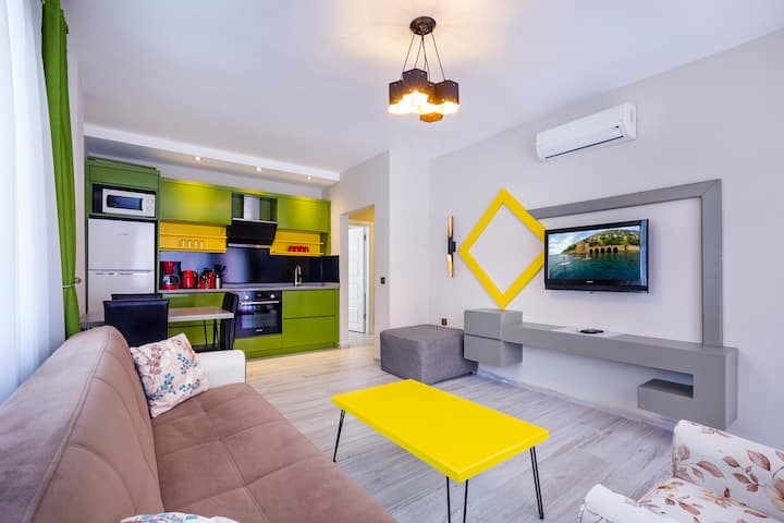 Big Apartment 2 Minutes From Cleopatra Beach - Alanya