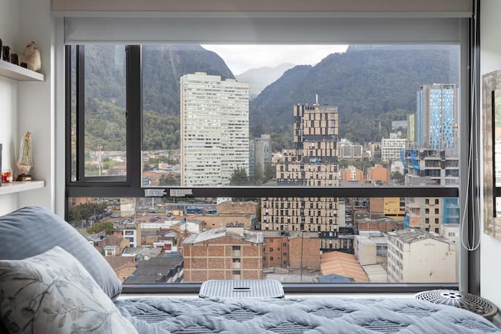 View 2 Monserrate/wifi 300m/washer/gym/1 + 1/2 Wc - Bogota