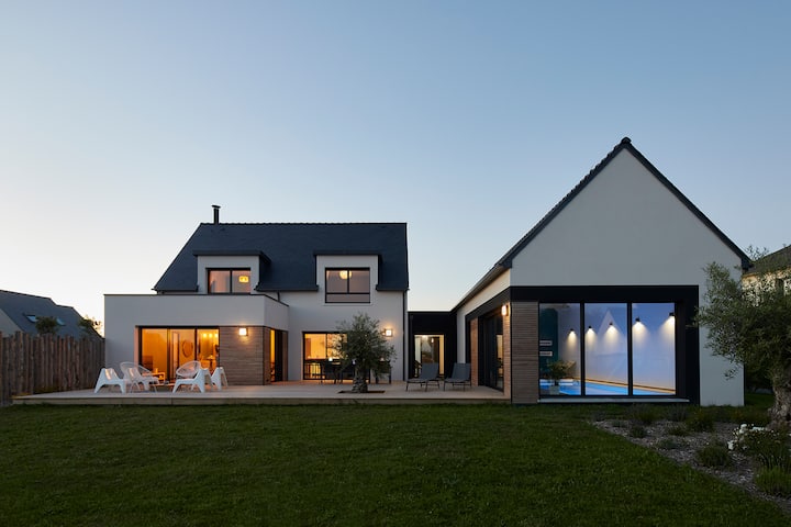 Magnifique Villa Avec Piscine à 300 M De La Mer - Ploudalmézeau