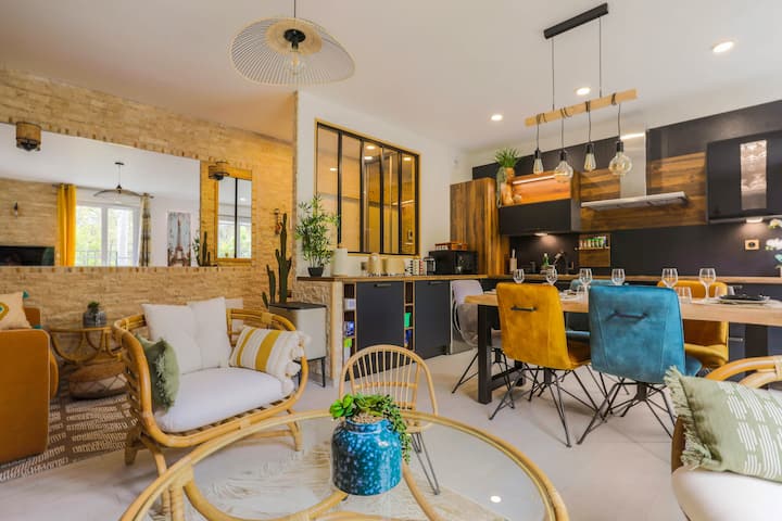 2 Min Disney/8 Pers/jardin /Gare/wifi - Chessy