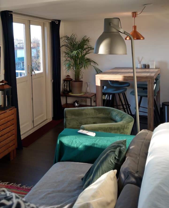 Huiselijk 2 Kamer Appartement Met Privékeuken. -