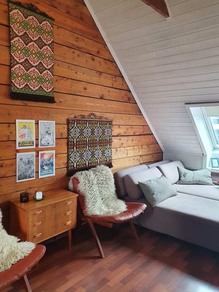 Sentral Loftsleilighet Med Tømmervegg Og Vedovn. - Trondheim