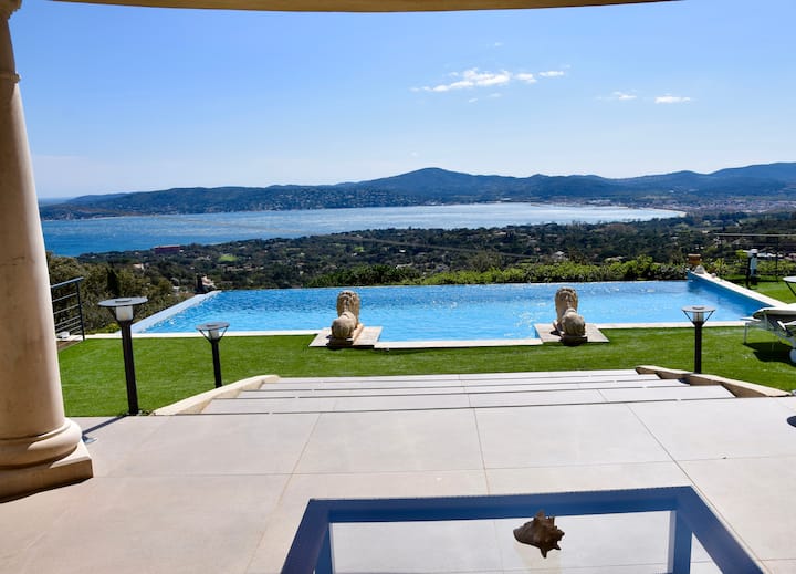 Vue Mer Panoramique Sur Le Golfe De St Tropez - Grimaud