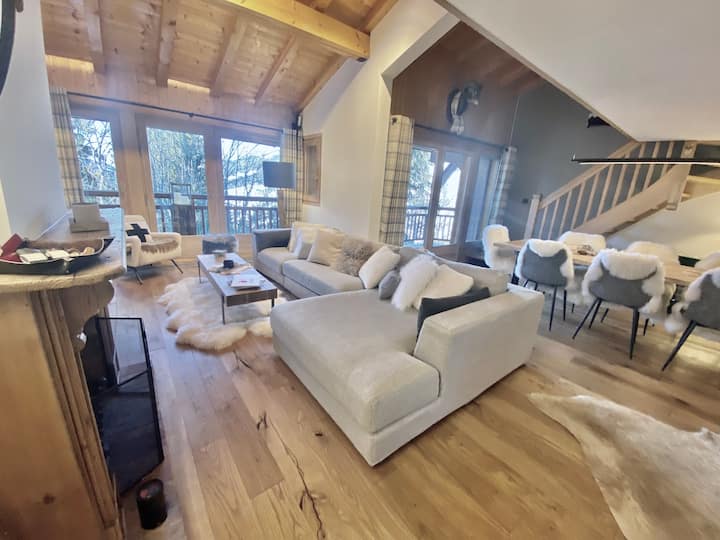Megève, Appart 8 Pers / 127m2, Grande Pièce De Vie - Megève