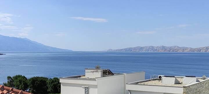 Appartement Mit Whirlpool "4 Seasons Seaview" - Senj