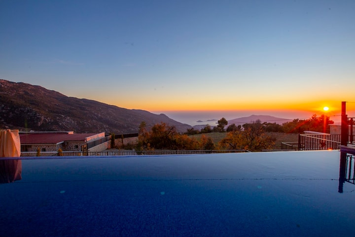 Villa Royal 8 Deniz Manzarasında Günü Batırdınız M - Kalkan