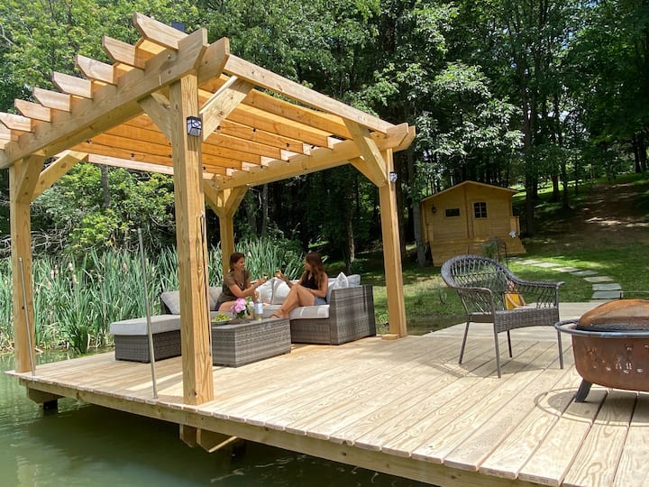 Carriage House Loft By Lake With Wood-fired Sauna - Maryland