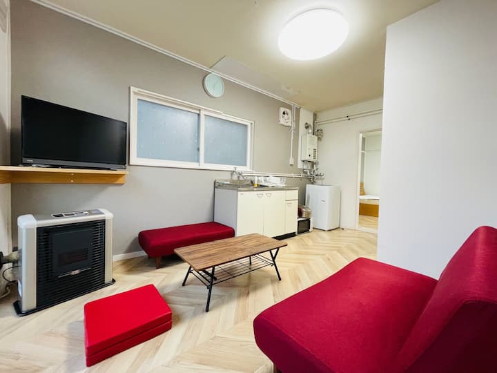 札幌都心部まで10分の小型犬同居型アパートメント インターネット無料♪ - Sapporo