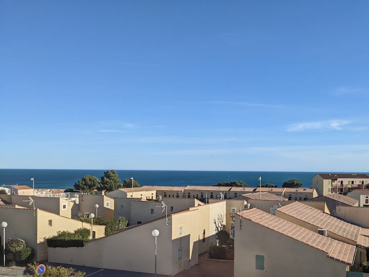 Appartement T3 Avec Jolie Vue Sur Mer Et Garrigue. - Saint-Pierre-la-Mer