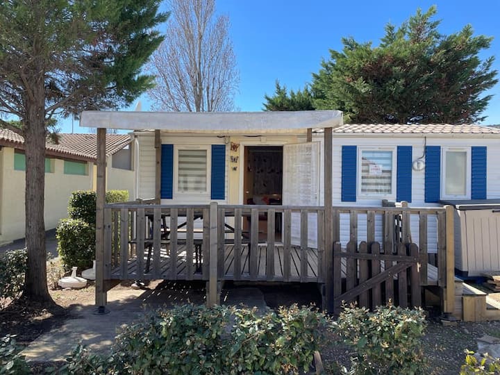 Mobilhome 4 Couchages Tout Equipe Dans Camping - Vic-la-Gardiole