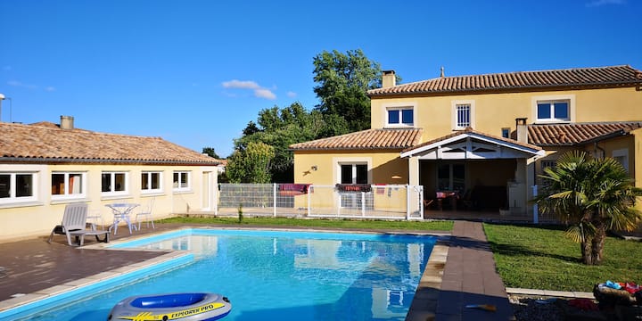 Magnifique Villa Avec Piscine Au Cœur Du Vignoble - Langon