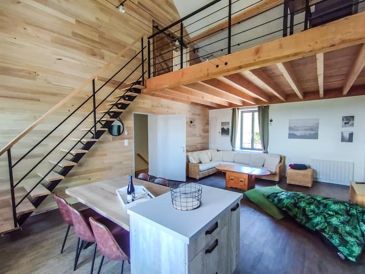 Loft Lumineux En Duplex & Babyfoot - Forêt - Saulieu