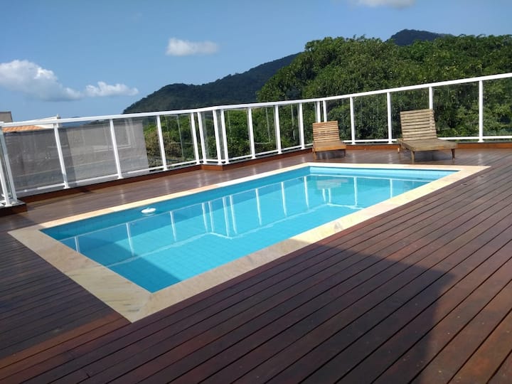 Apto Novo Com Piscina No Itaguá-2 Dorm.(1 Suíte). - Ubatuba