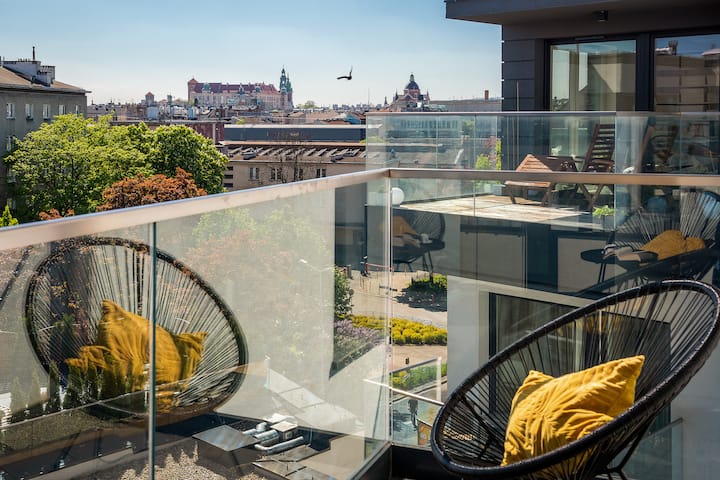 Modern Studio With Wawel And St. Mary's View - Krakow