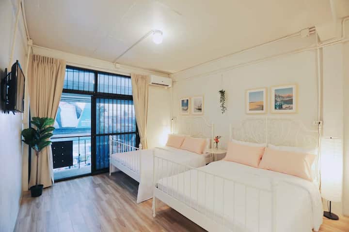1min Walk To Mrt! (3rd Fl.) Big Room(upto 4ppl) - Bangkok